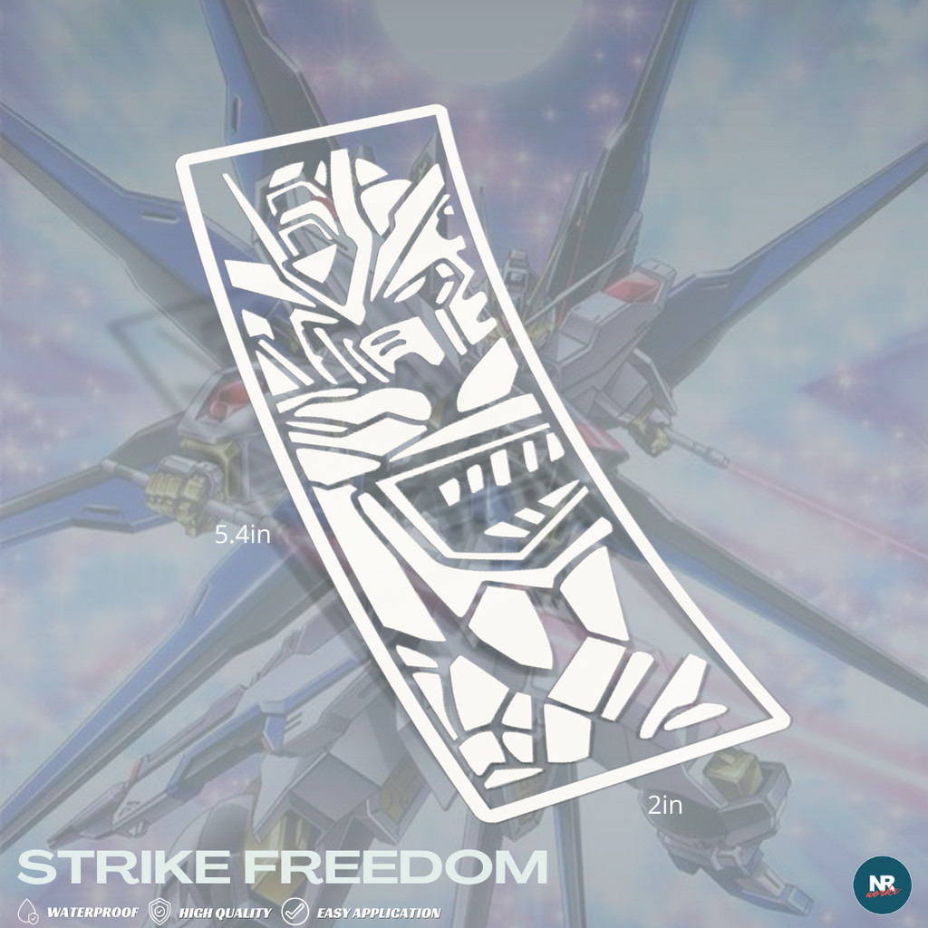 Strike Freedom Vinyl Decal Mobile Suit Gundam Gunpla Anime Sticker ...