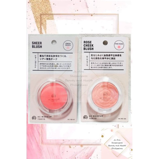 BLUSH ON CHEEK AC MAKEUP SHEER BLUSH ( NEW ARRIVAL) | Shopee Singapore