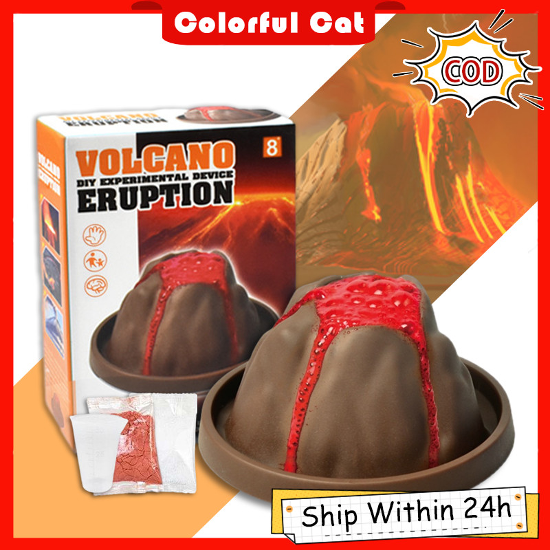DIY Volcano Eruption Science Toy Volcano Eruption Model Experiment Toy ...