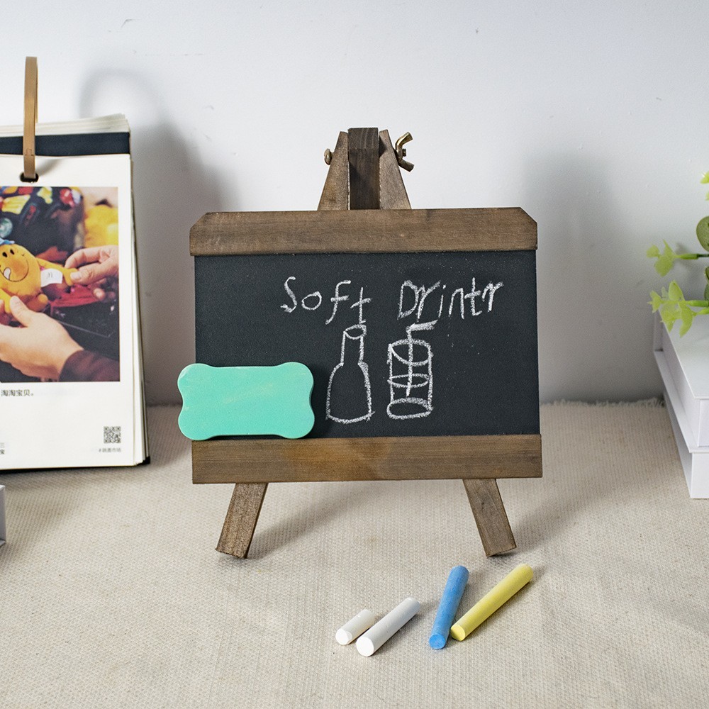 Mini Retro Wooden Blackboard Bar Memo Board Nostalgic Message Board ...
