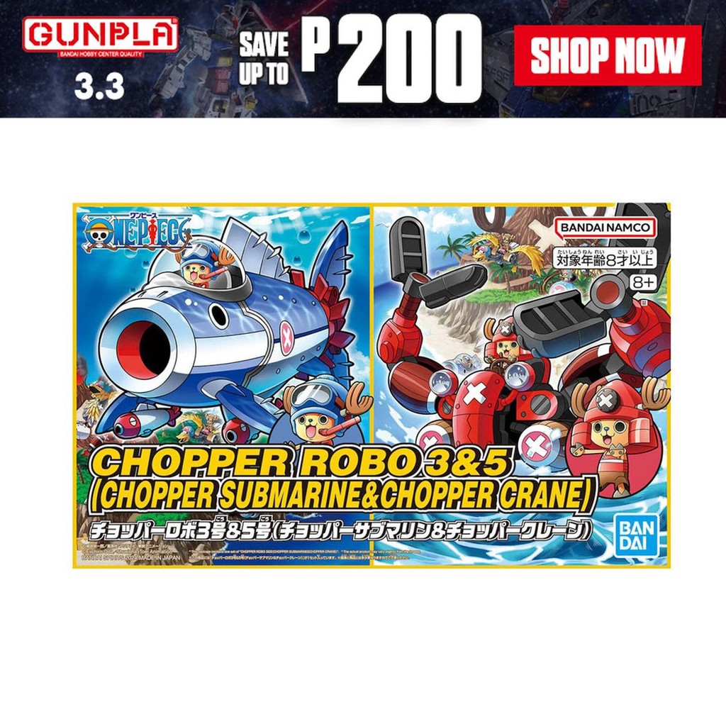 Bandai Hobby 5067444 Chopper Robot 3&5(Chopper Submarine&Chopper Crane ...