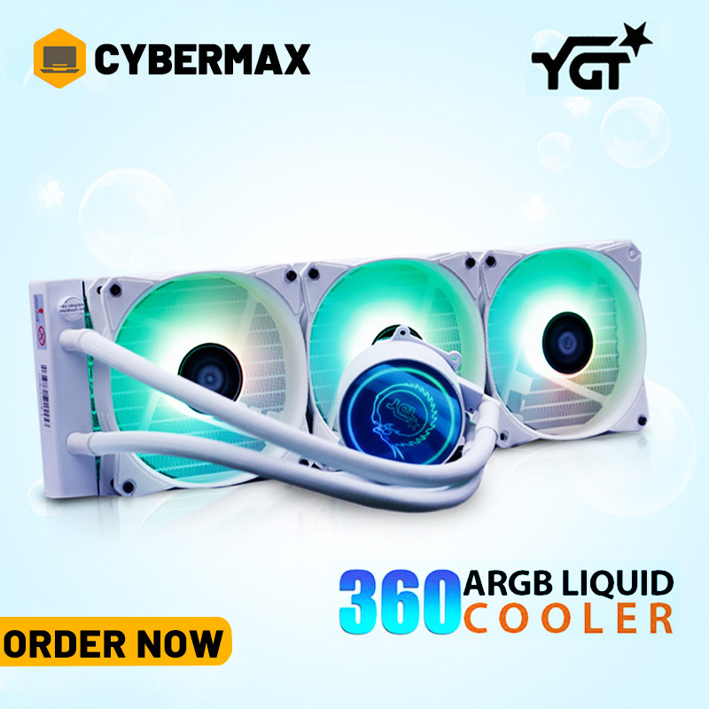 YGT DF-360 CPU Liquid Cooler ARGB 5V 3Pin Heatsink Fan Colorful All-in ...