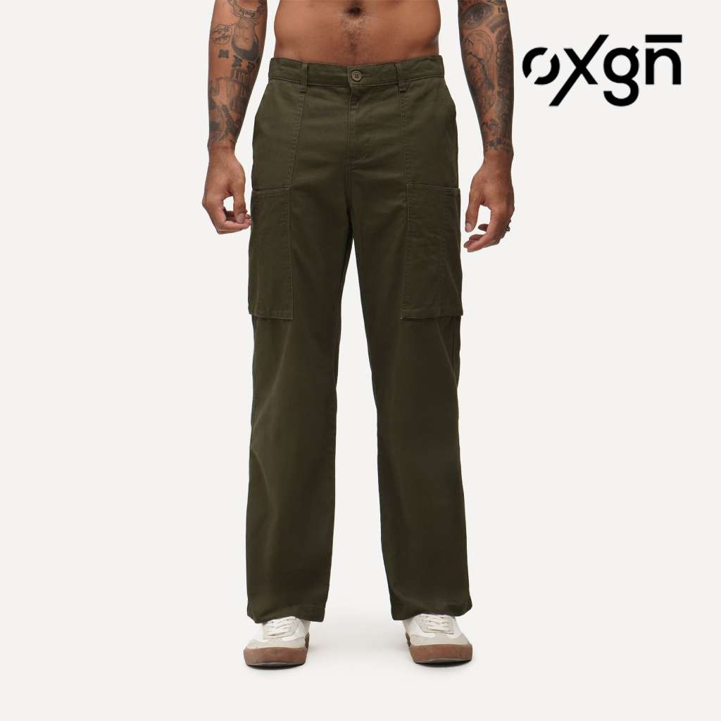 OXGN Cargo Pants For Men (Thyme) | Shopee Singapore