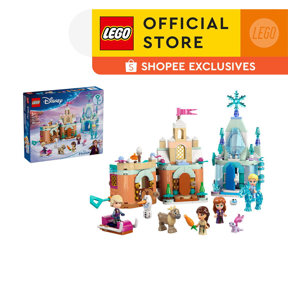 LEGO Disney Princess 43278 Mini Arendelle Castle & Elsa's Ice Palace ...