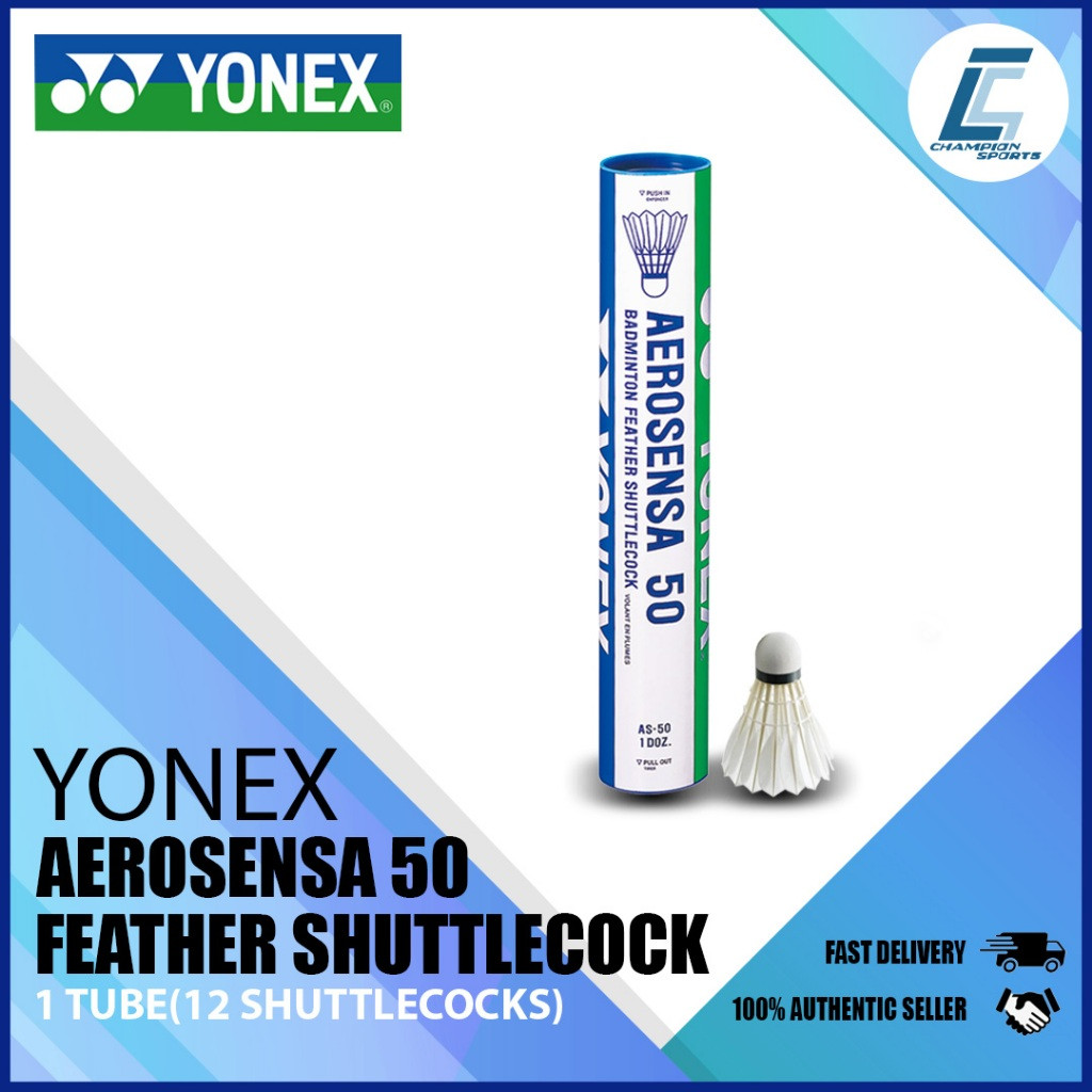 Yonex Shuttlecocks AS-50 for Competition Goose Feather Badminton ...