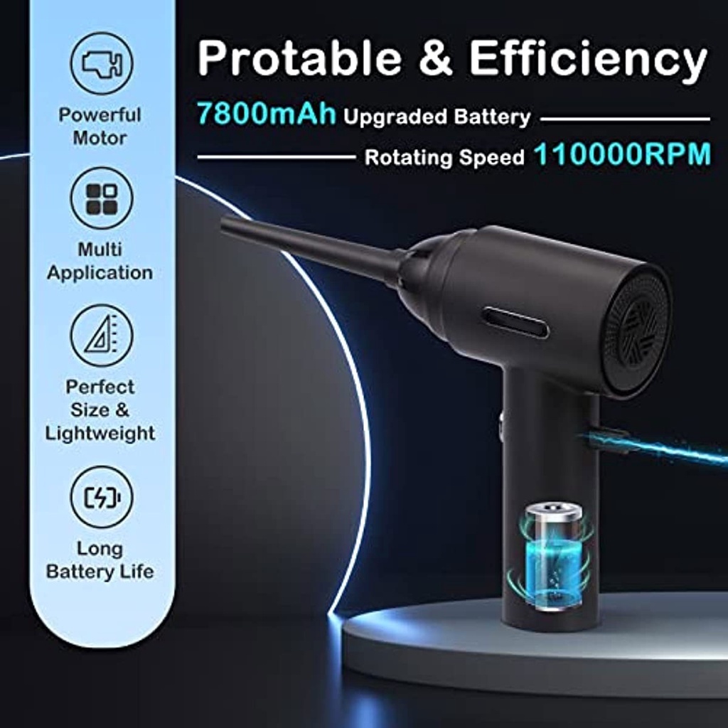 CENZIMO 3 in 1 Upgrade Cordless 15000PA Vacuum Cleaner 50000RPM Air ...