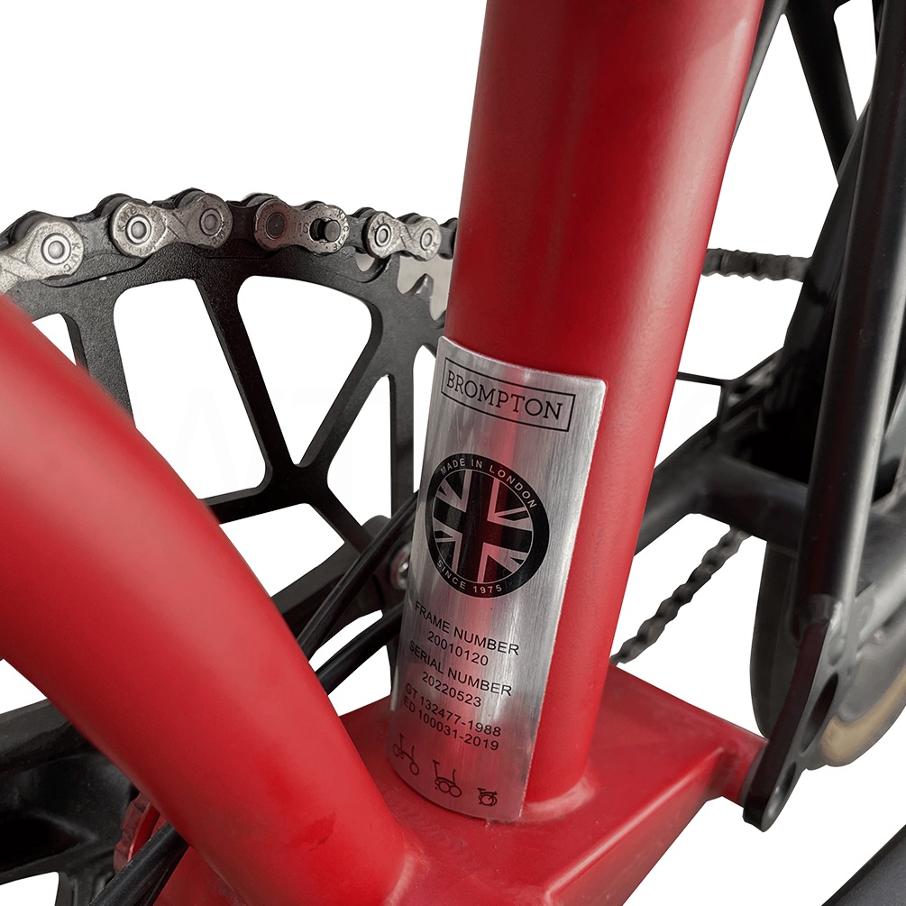 TWTOPSE Bicycle Head Badge Metal Sticker For Brompton Folding Bike ...