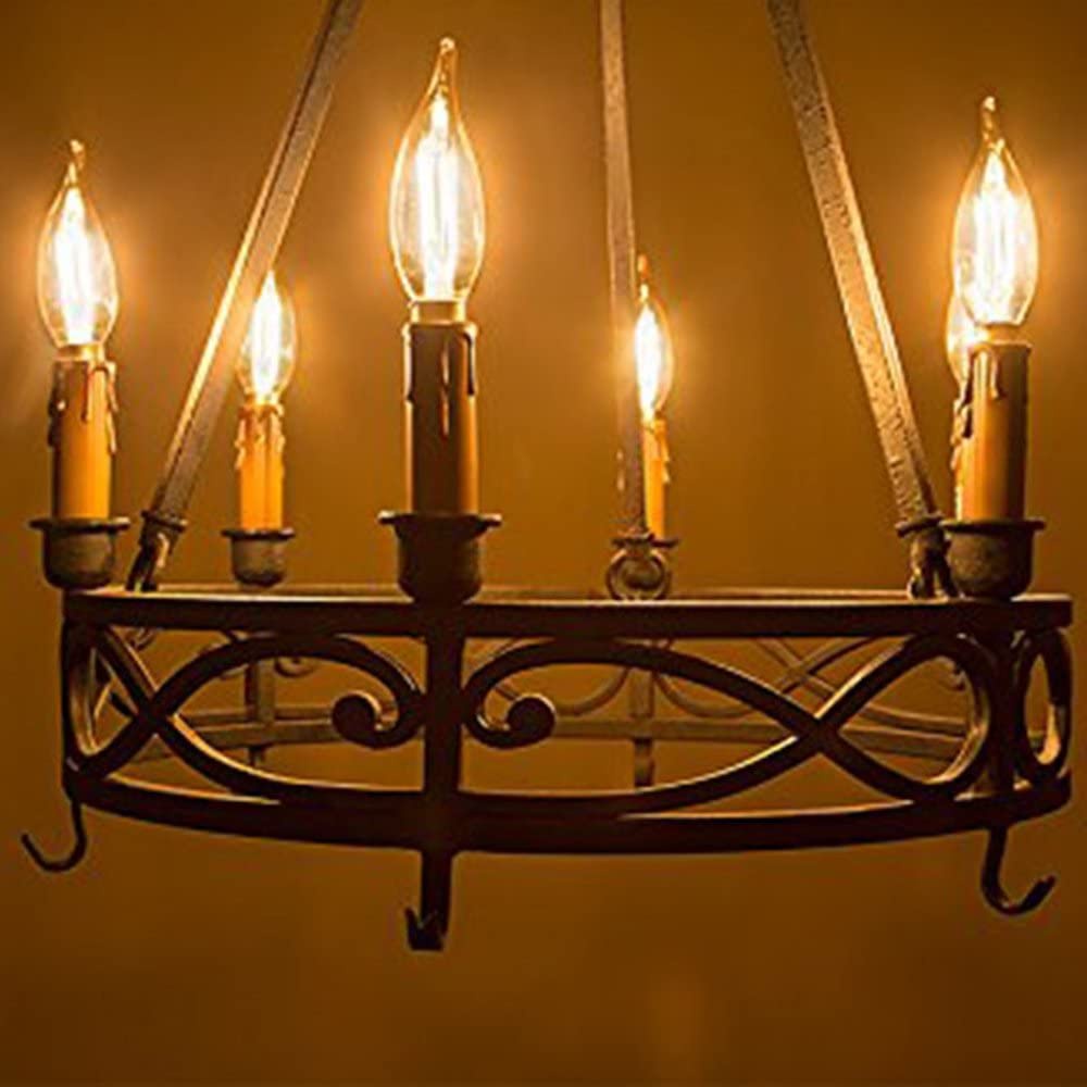 E12 E14 LED Edison Bulb 0.5W 2W LED Filament Bulb Retro 220V Warm White ...