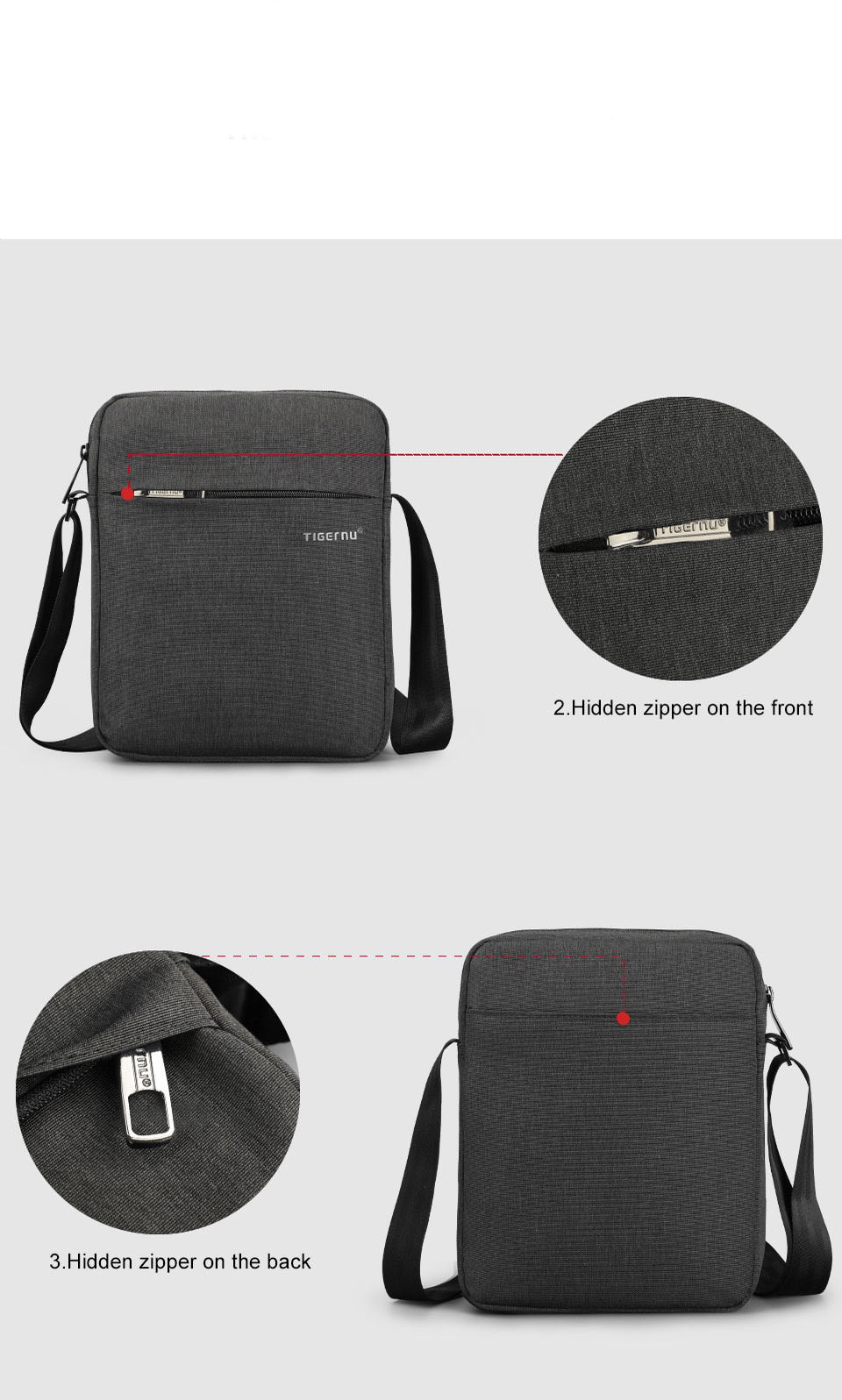 Tigernu 5102 Water Resistant Messenger Bag for Men Sling Bag pack (9 ...
