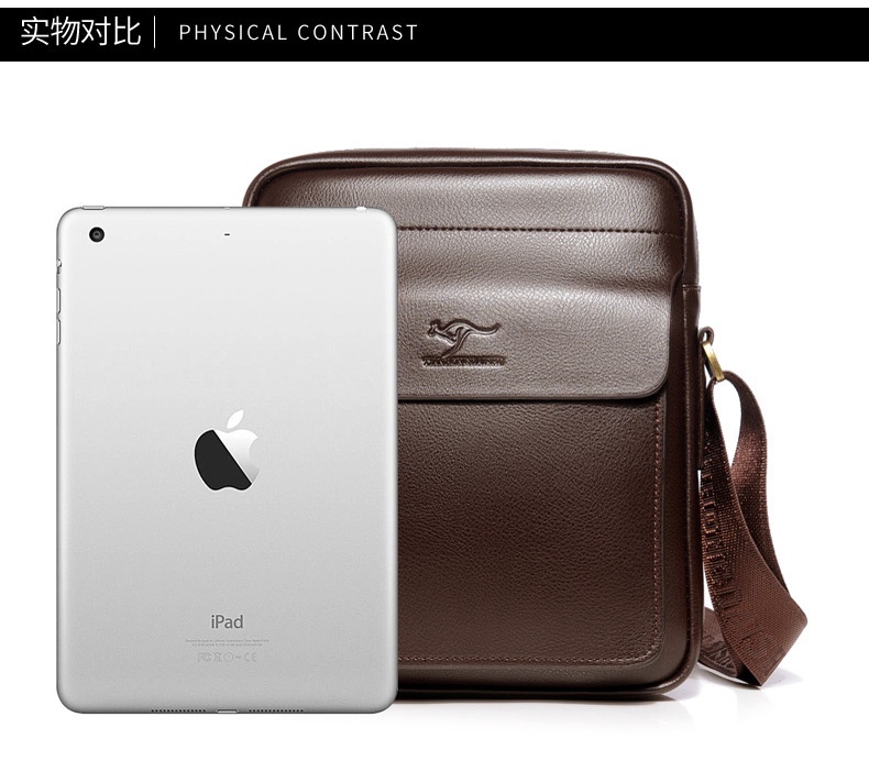 kangaroo Genuine Leather Men's bag Shoulder Begs Business Casual sling ...