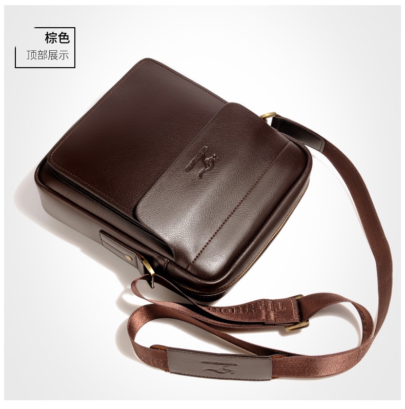kangaroo Genuine Leather Men's bag Shoulder Begs Business Casual sling ...