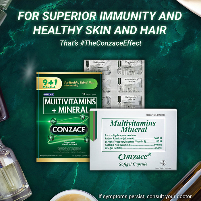 Unilab Conzace Multivitamins 30s Bottle (For Strong Immunity + Healthy ...
