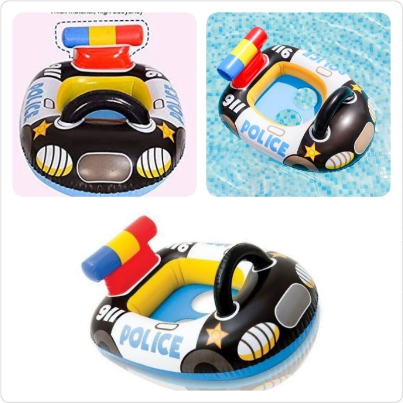 INTEX Police Car inflatable cute cartoon Kids pool floats | Shopee ...