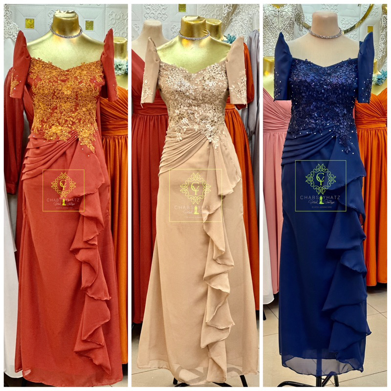 Modern Filipiniana overlap swag Code: edline | Shopee Singapore