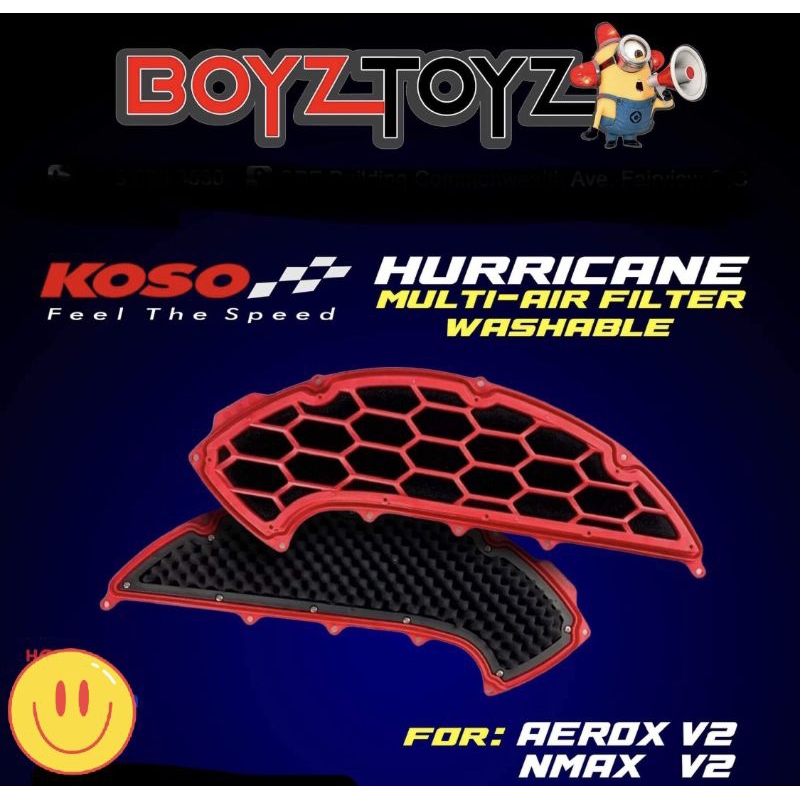 KOSO AIR Filter Aerox V2/Nmax v2 | Shopee Singapore