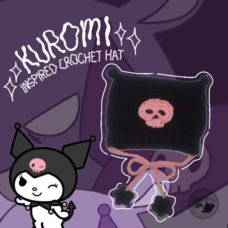 Supercute Adventures "KUROMI" Sanrio Inspired Crochet Hat by Kraanchii ...