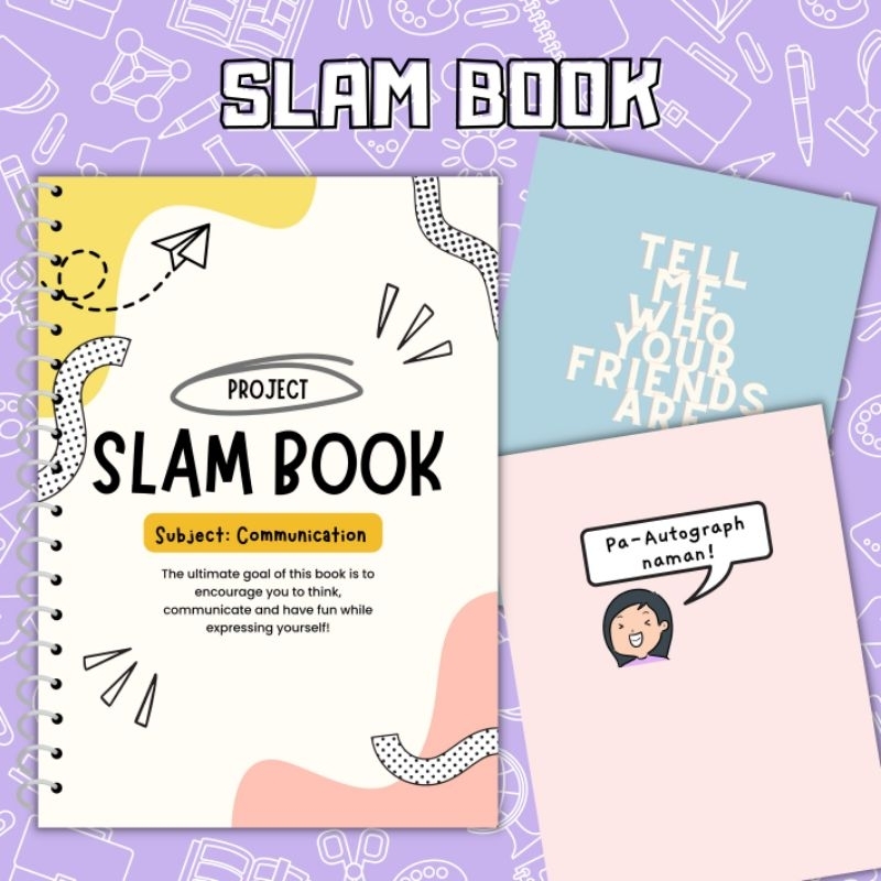 SLAMBOOK / AUTOGRAPH BOOK ( FRIEND'S FOLIO ) ( SLAM BOOK ) ( SLUMBOOK ) | Shopee Singapore