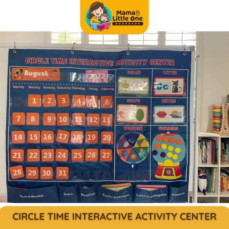 Circle Time Activity Center Calendar Chart Education Learning Classroom ...
