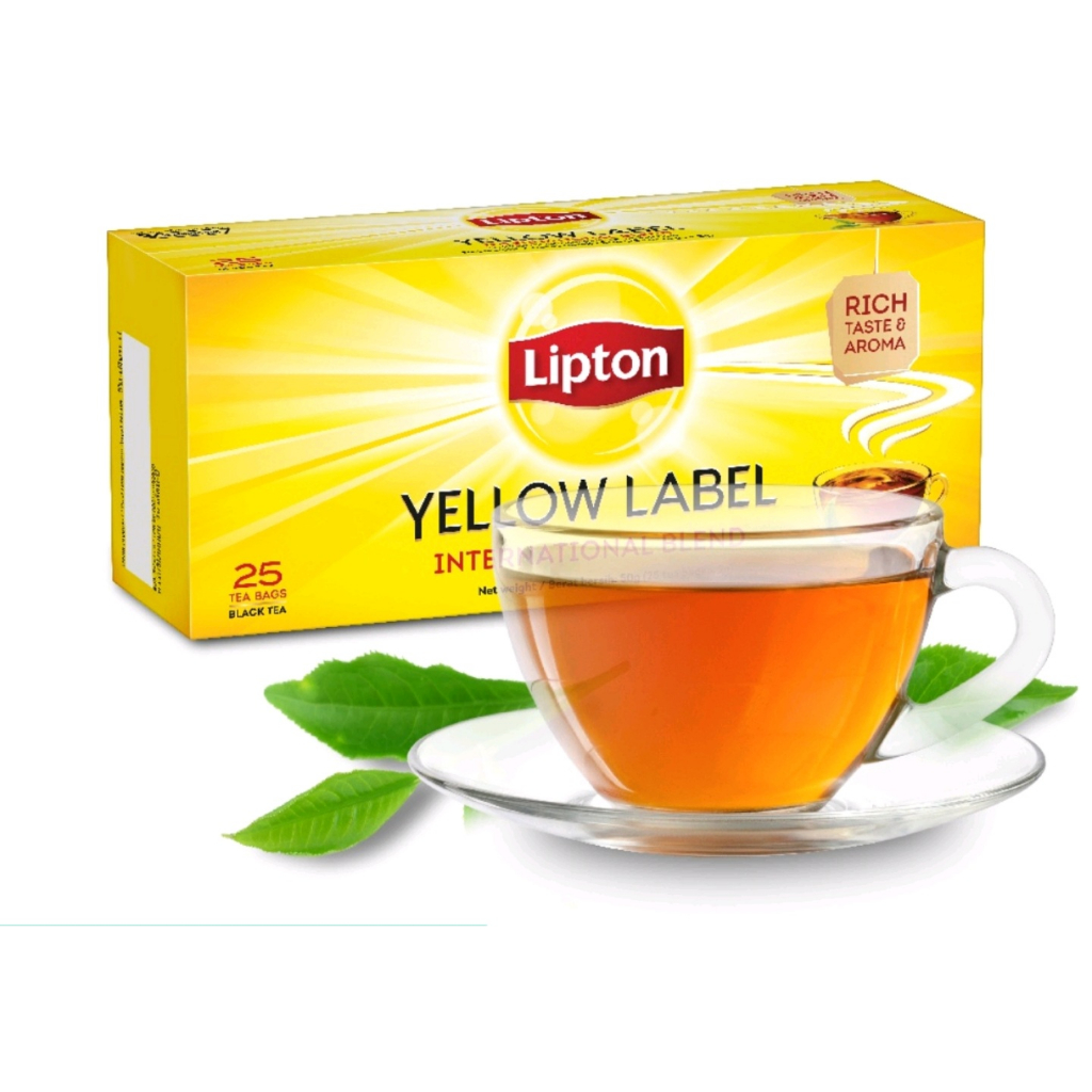 Lipton Yellow Label Tea Black Tea 50g (2g x 25 Tea Bags) | Shopee Singapore