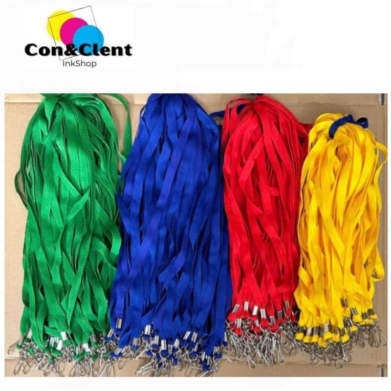 Cotton 1/2 id lace Lanyard avail in Red/Green/Yellow/Blue (50pcs ...