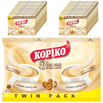 Kopiko 3in1 Coffee - Blanca Twin,Brown Twin,BLACK TWIN Pack 58g x 10 ...