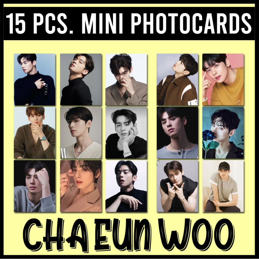 Cha Eun Woo Mini Photocard Set (15 pcs) | Shopee Singapore