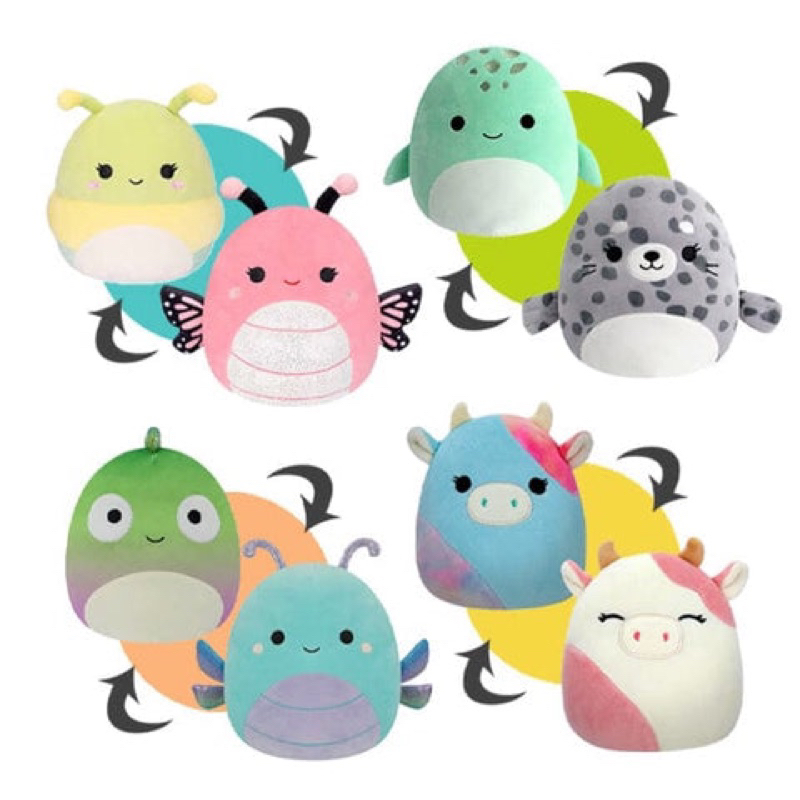 Squishmallows Flip-A-Mallows Flipamallows Reversible Plush Toy by ...