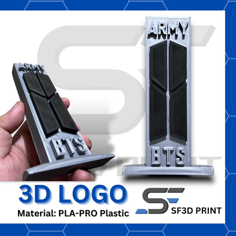 BTS Army 3D Logo for your kpop fan merchandise | Shopee Singapore