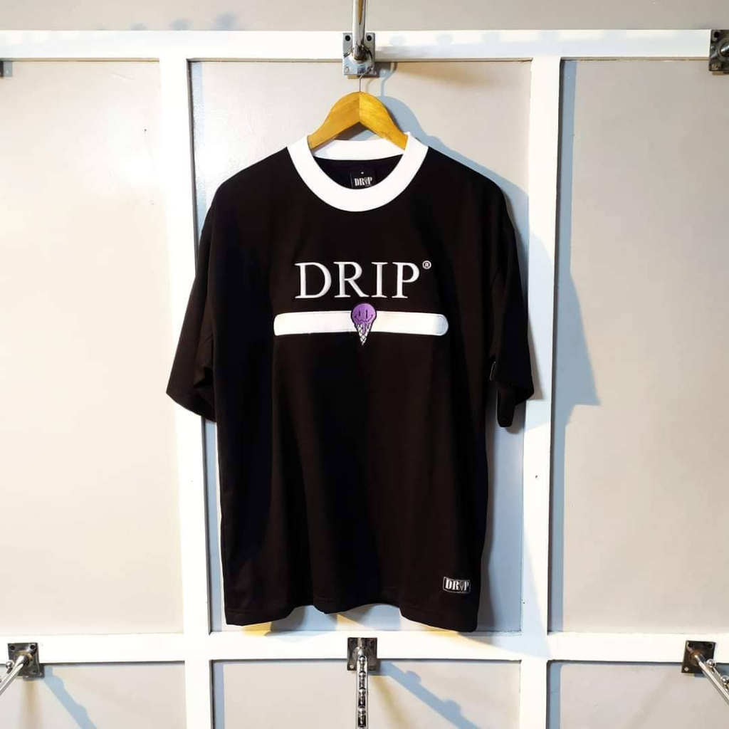 ALL LOCAL BRAND - Drip N' Mnl "EMBROIDERY DRIP" Men T-Shirt (Black) | Shopee Singapore