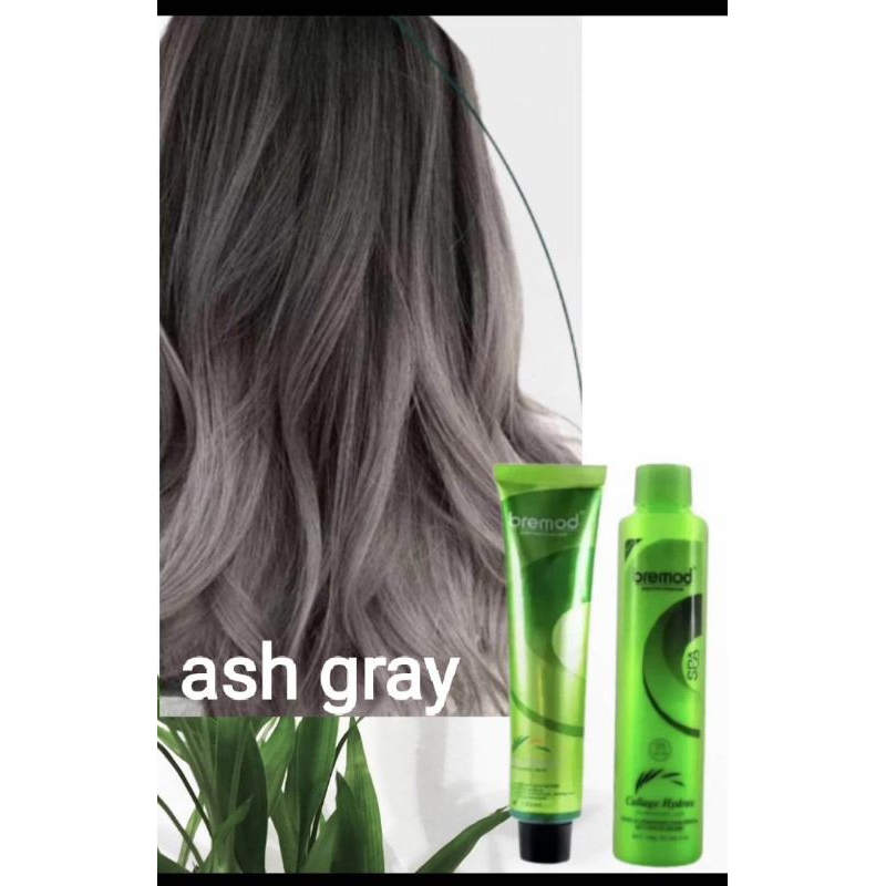ASH GRAY-BREMOD HAIR COLOR BUNDLE WITH OXI 100 ML | Shopee Singapore