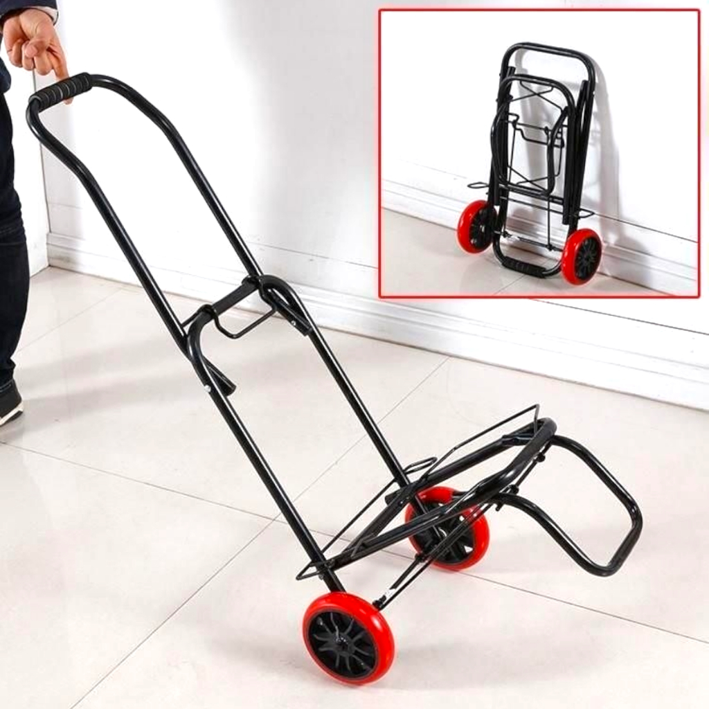 Portable Luggage Cart Folding Pull Bucket Pull Cart Pull Cargo Trolley ...