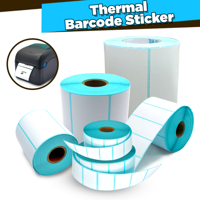 Waybill Thermal Sticker for Labelling Printer Roll All Size | Shopee ...