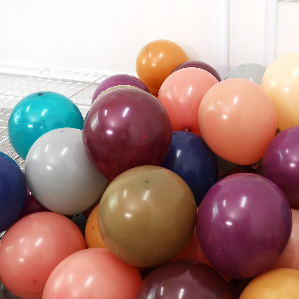100Pcs 12 Inches Retro Color Morandi Color Latex Balloon Children's ...