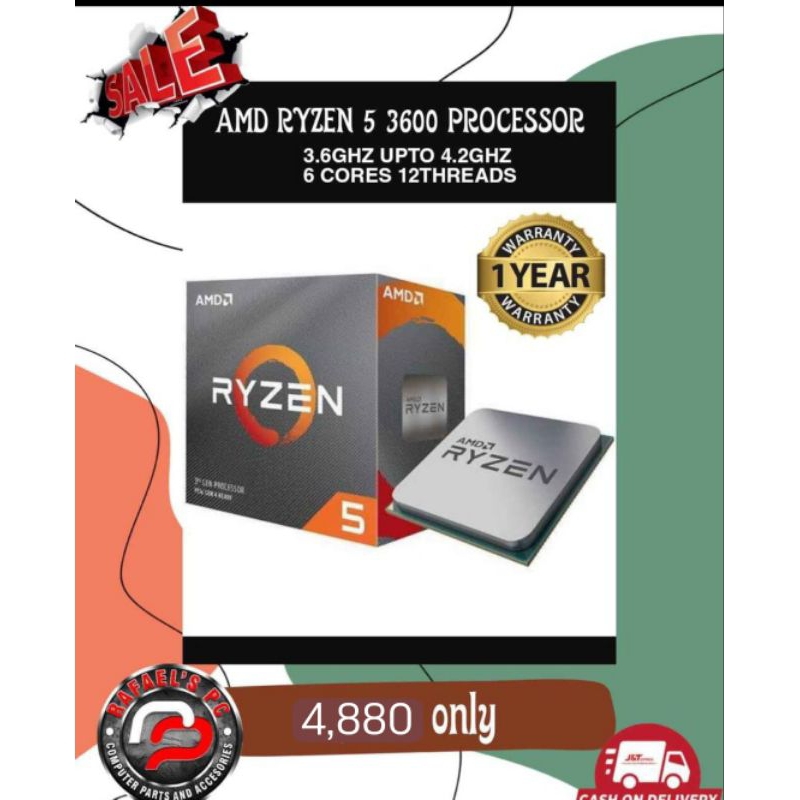 AMD RYZEN 5 3600, 4600G, 5600, 5600G, 5600X PROCESSOR | Shopee Singapore