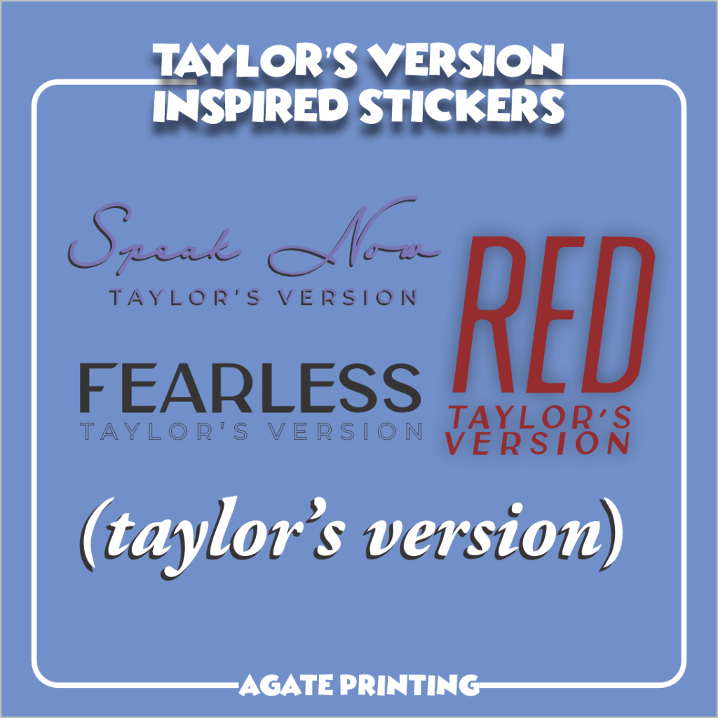 Taylor's Version INSPIRED DECAL for TUMBLERS, LAPTOPS, PHONES OUTDOOR ...