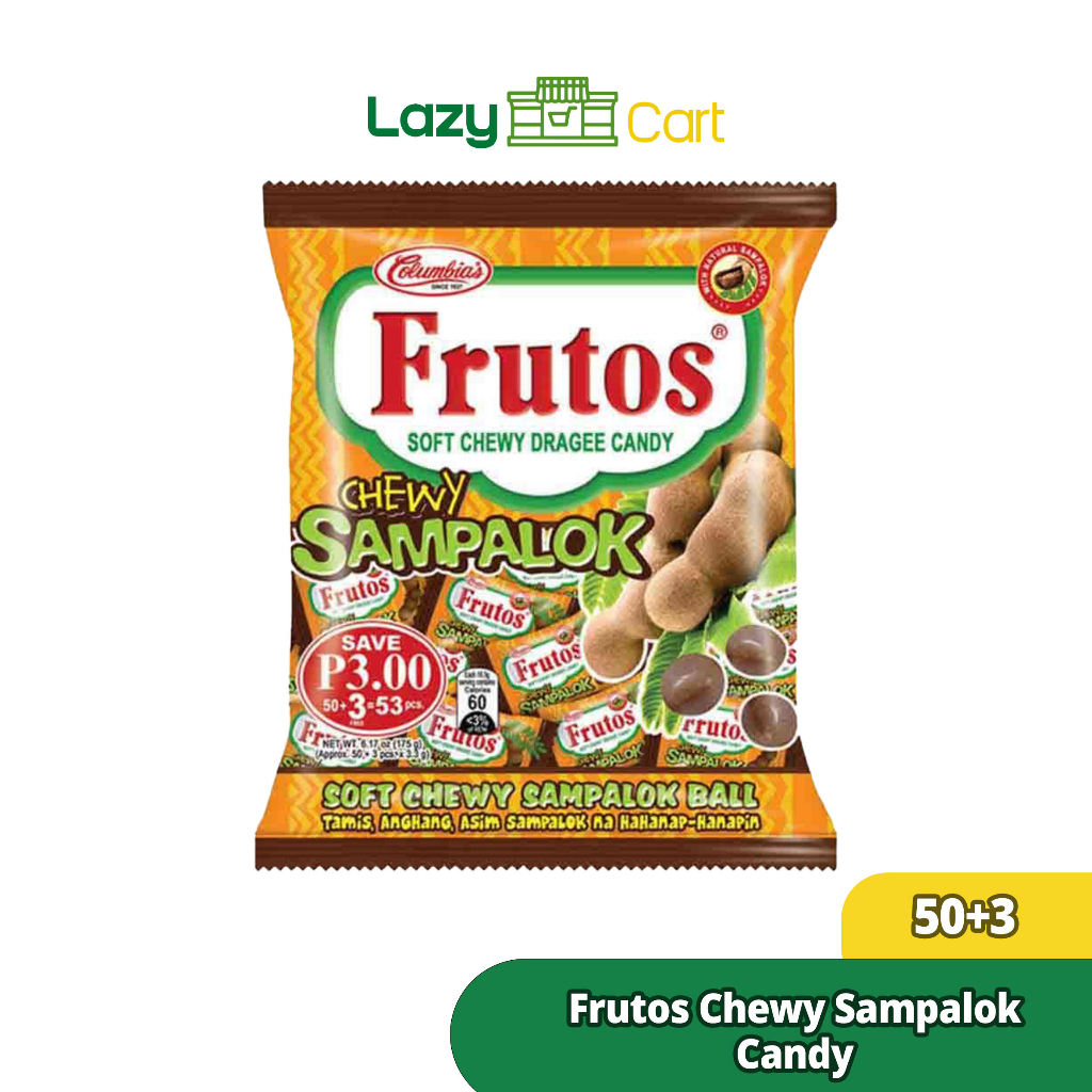 Lazycart Frutos Soft Chewy Sampalok Candy 50+3s – The Perfect Tamarind ...