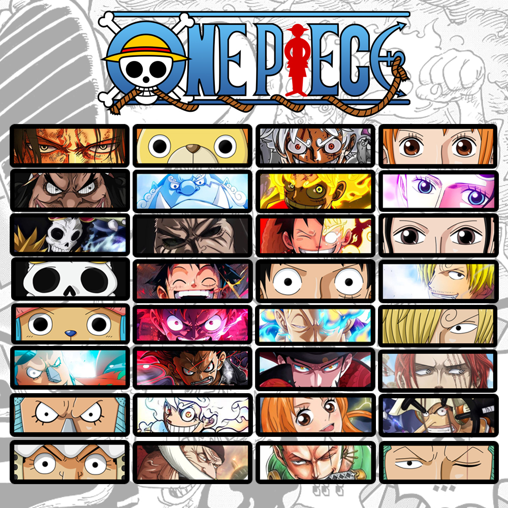 ONE PIECE EYES PREMIUM STICKER (VINYL LAMINATED, WATERPROOF AND SCRATCH ...