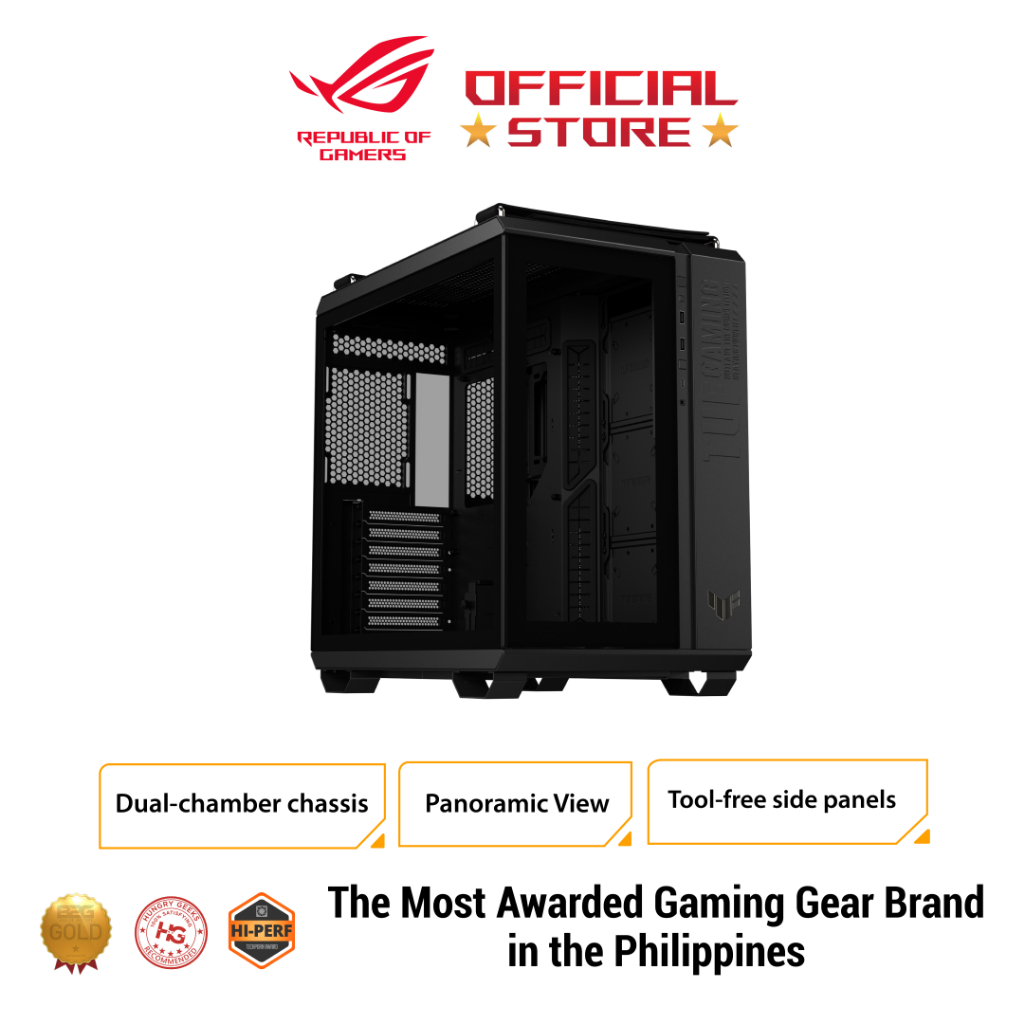 Asus TUF GT502 Mid Tower Micro-ATX Chassis Gaming Desktop Case (Black ...