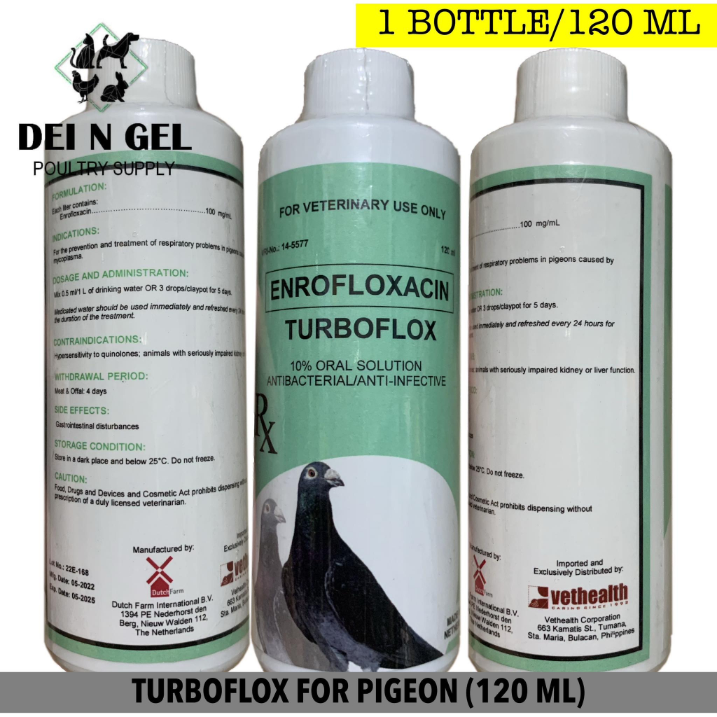 TURBOFLOX FOR PIGEON RESPIRATORY (120ML/1 BOTTLE) | Shopee Singapore