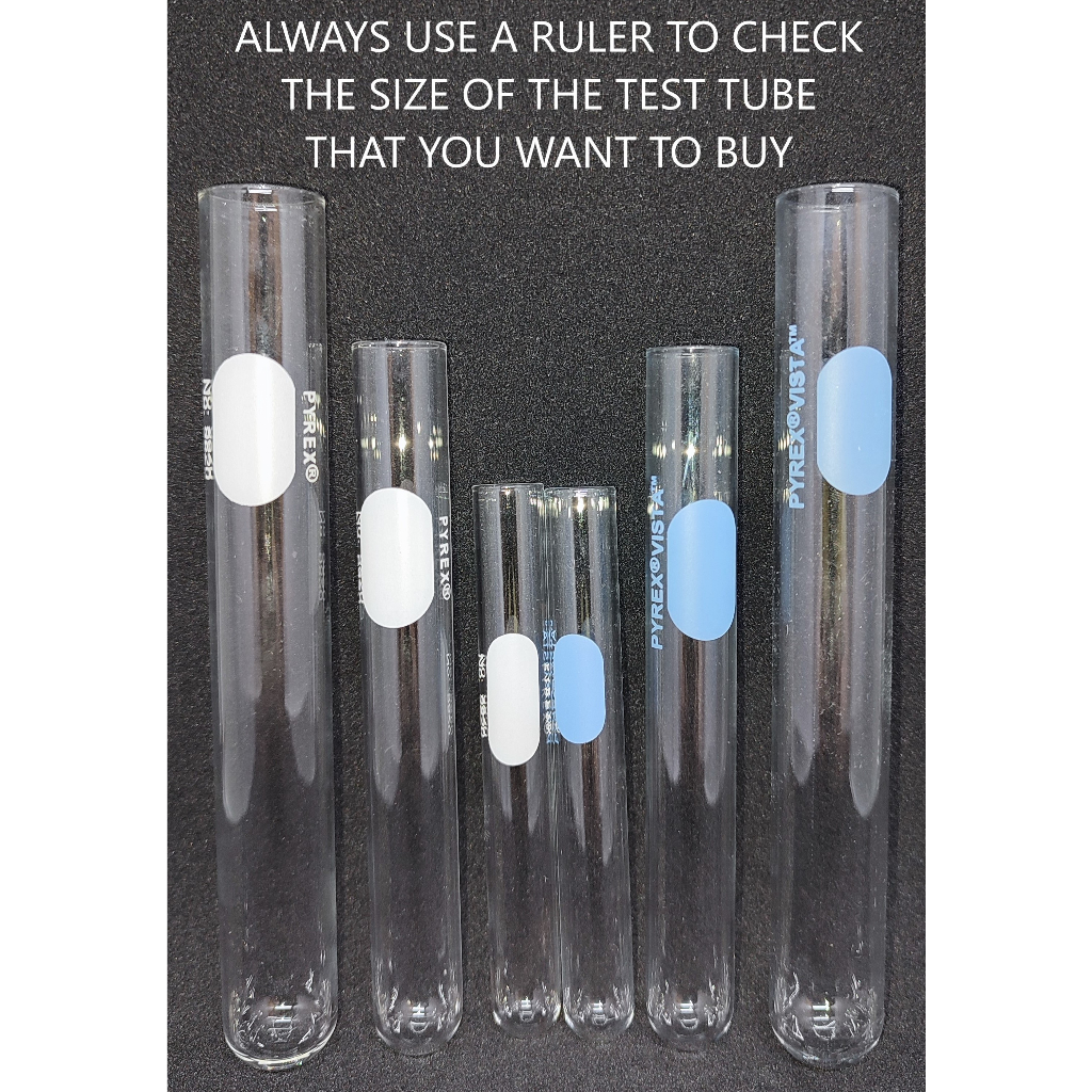 PYREX Test Tube, Big Sizes, 15-70mL, Sold Per Piece | Shopee Singapore