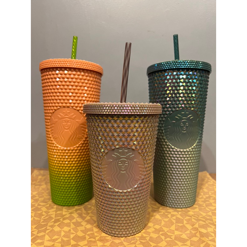 Starbucks Cold Cup Bling Bundle ( Starbucks Melon Bling, Choco Hazelnut ...