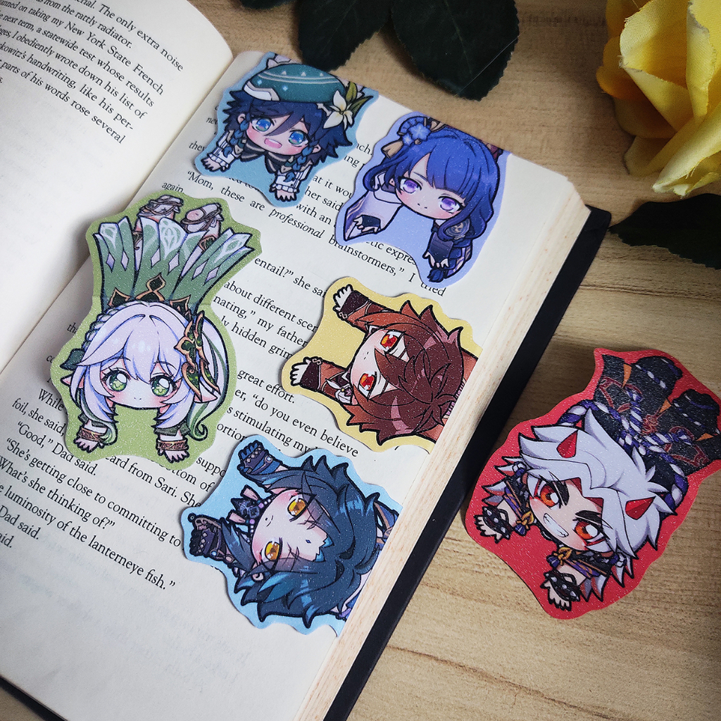 Genshin Impact Chibi Magnetic Bookmarks (+Guoba!) | Shopee Singapore