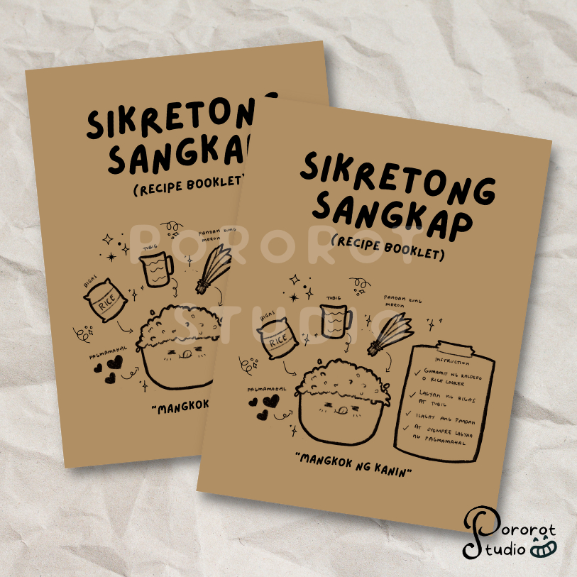 Pororot Studio | Recipe / Sangkap Booklet Planner Diary Journal Pocket ...
