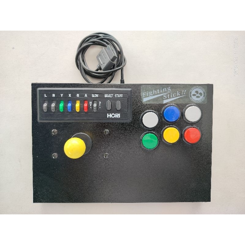 Fighting Stick HORI HSJ-12 Made in JPN Super Nintendo Famicom Arcade ...