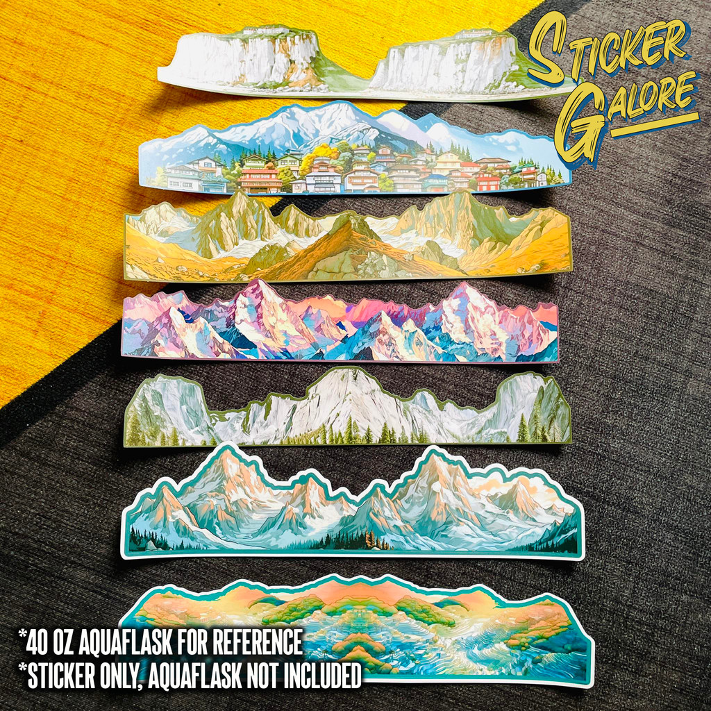 MOUNTAINS AQUAFLASK INFINITY STICKER (WATERPROOF AND SCRATCH PROOF ...