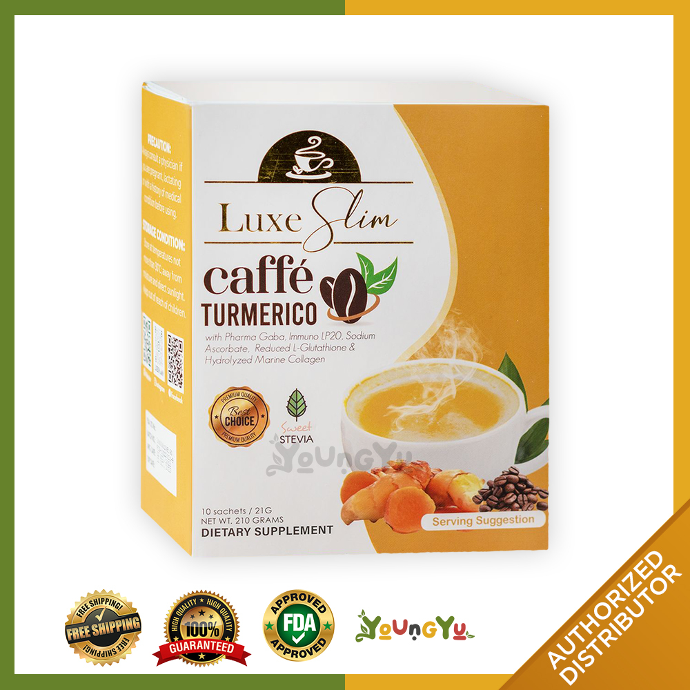 LuxeSlim | Caffe Turmerico | 10 Sachets per Pack | Shopee Singapore