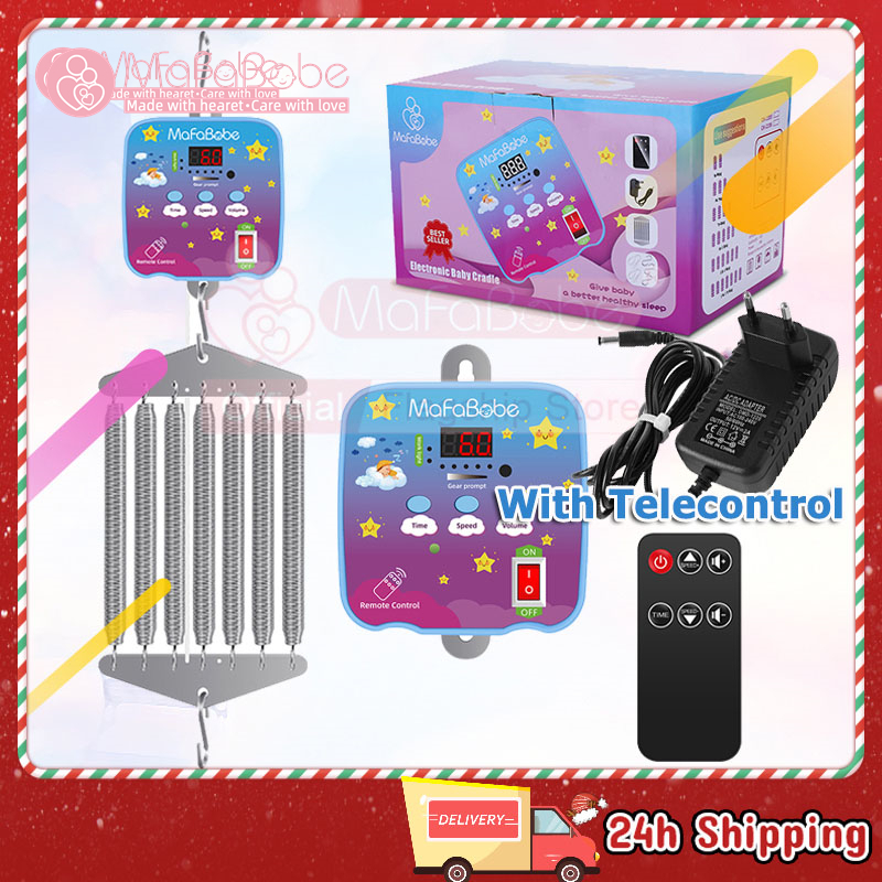 MaFaBabe Cradle Set With Remote Control Safe Baby Cradle/Duyan/Hammock ...