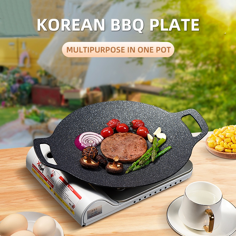 TONG'S Korean Grill Samgyupsal Plate (Black) | Shopee Singapore