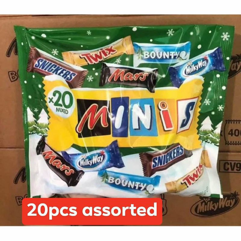Assorted Minis Chocolate 20pcs (400g) | Shopee Singapore