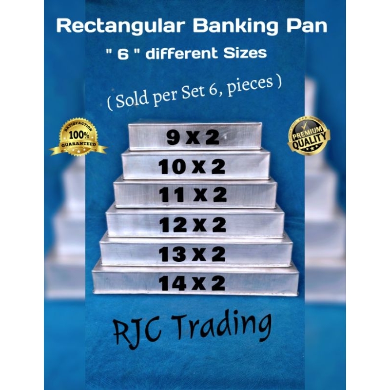 Rectangle Pan / Brownies Molder / Rectangle Cake Tray ( Sold per Set 6 ...